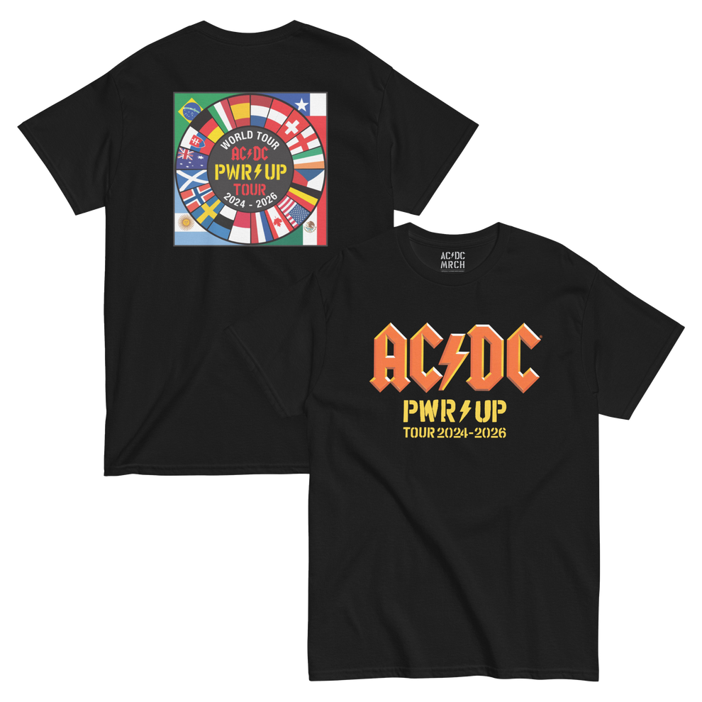 PWR UP World Tour Flags T-Shirt – AC/DC